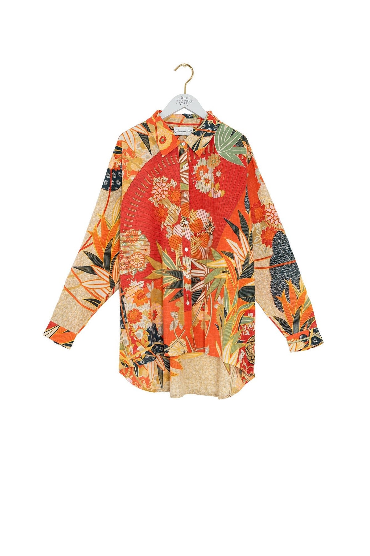 Fans Scarlet Oversized Shirt – One Hundred Stars