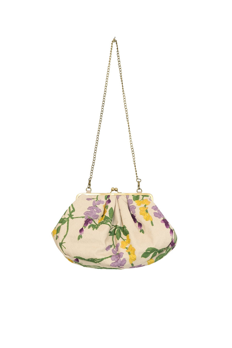 Wisteria Lilac Kiss Lock Clutch Bag – One Hundred Stars